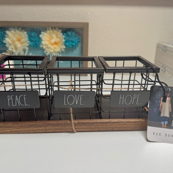 Rae Dunn | Storage & Organization | Rae Dunn Black Wire Basket Set ...
